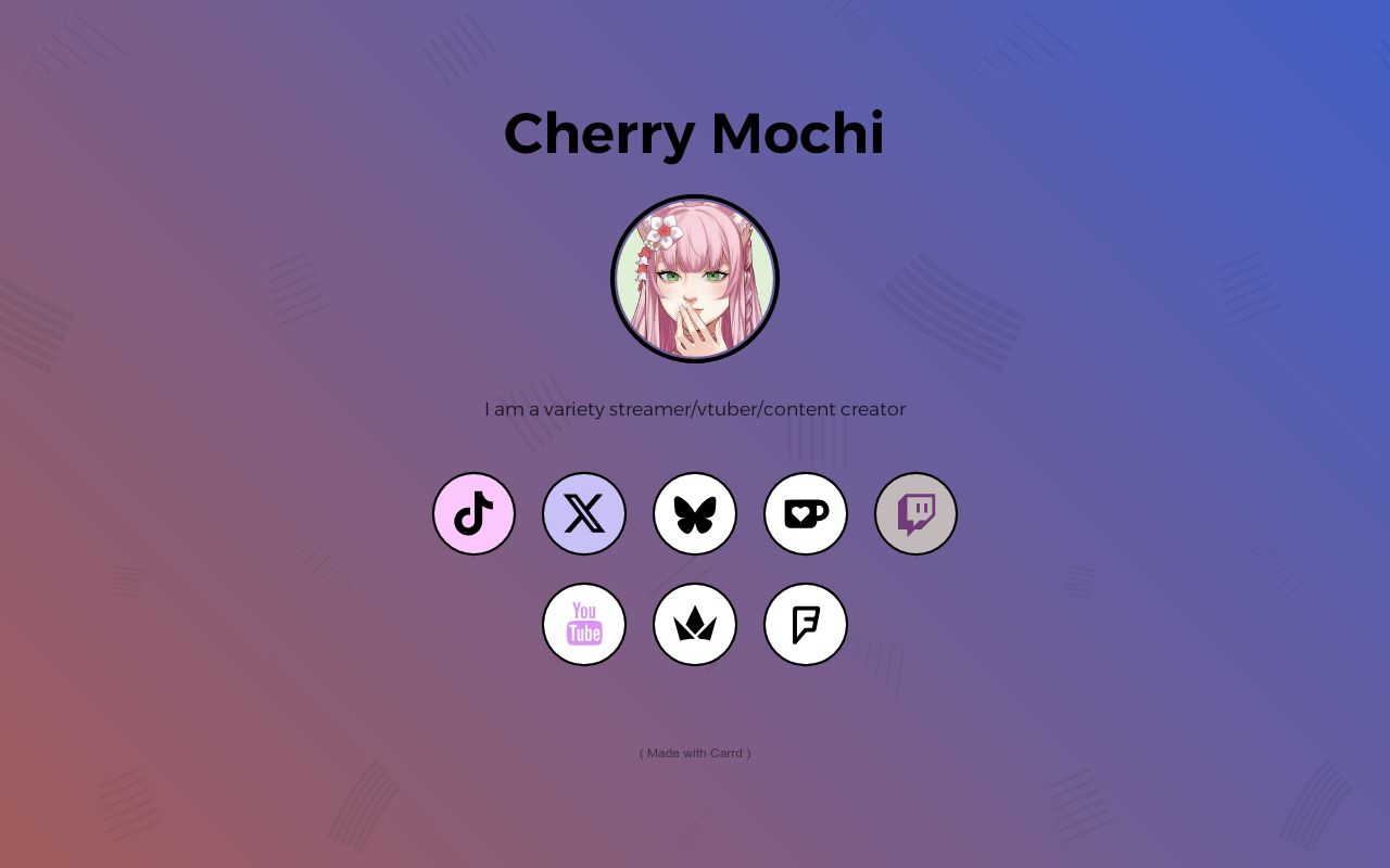 Cherry Mochi's Carrd
